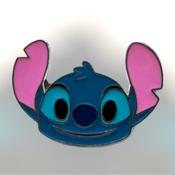 Disney | Jewelry | Stitch Smiling Emoji Blitz Brooch Pin | Poshmark